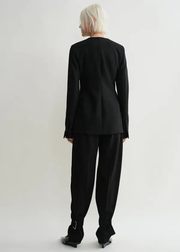 TOTEME Collarless Cinched Jacket