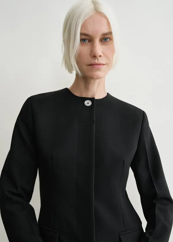 TOTEME Collarless Cinched Jacket