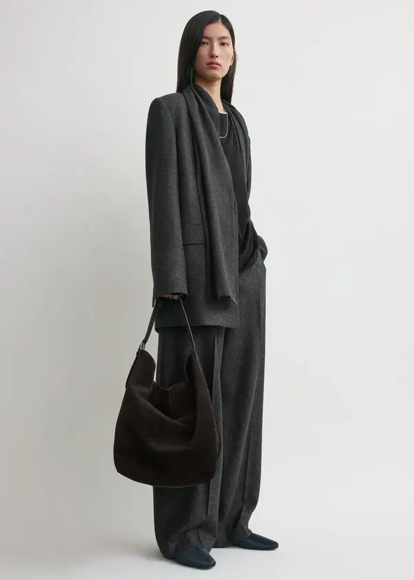 TOTEME Belted Suede Tote
