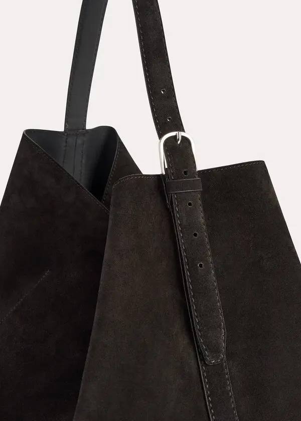 TOTEME Belted Suede Tote