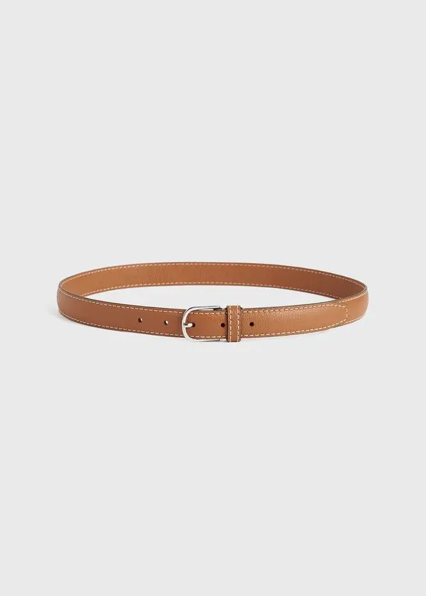 TOTEME Slim Grained-leather Trouser Belt
