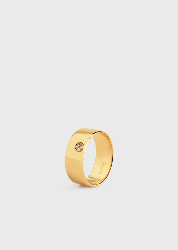 TOTEME Cigar Diamond Midi Ring 18kt