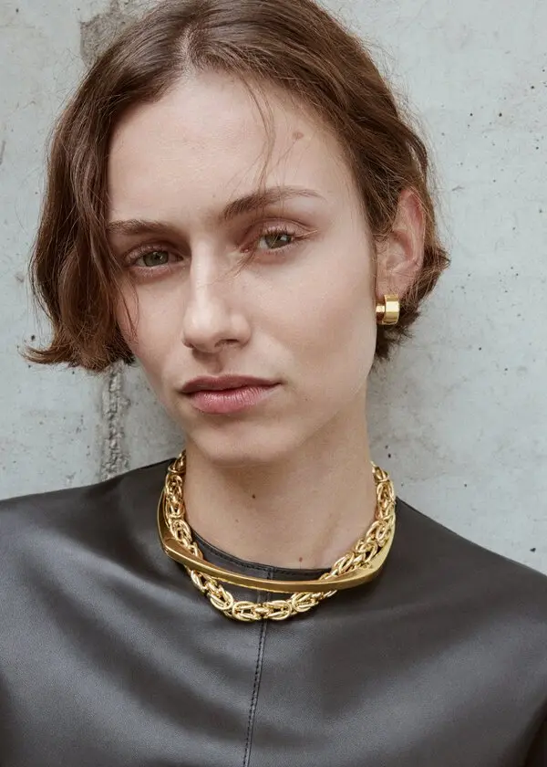 TOTEME Signature Hinged Collar - Gold