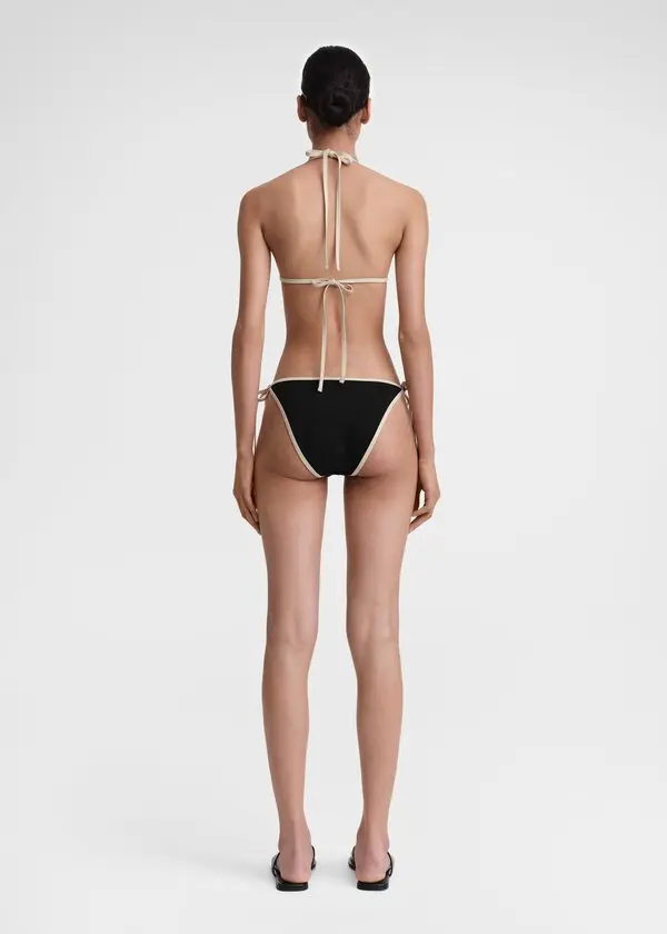 TOTEME Stripe Tie Bikini Top