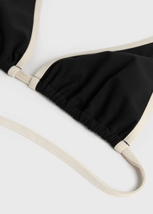 TOTEME Stripe Tie Bikini Top