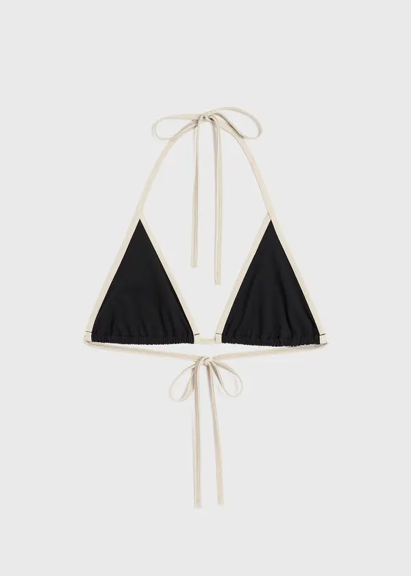 TOTEME Stripe Tie Bikini Top