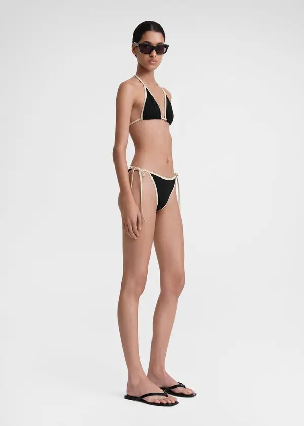 TOTEME Stripe Tie Bikini Bottoms