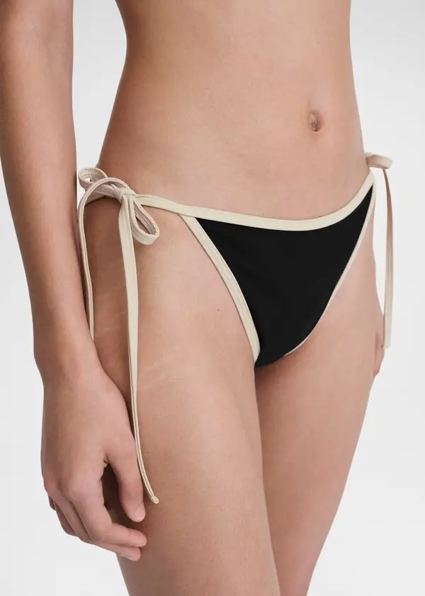 TOTEME Stripe Tie Bikini Bottoms