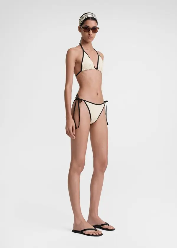 TOTEME Stripe Tie Bikini Bottoms