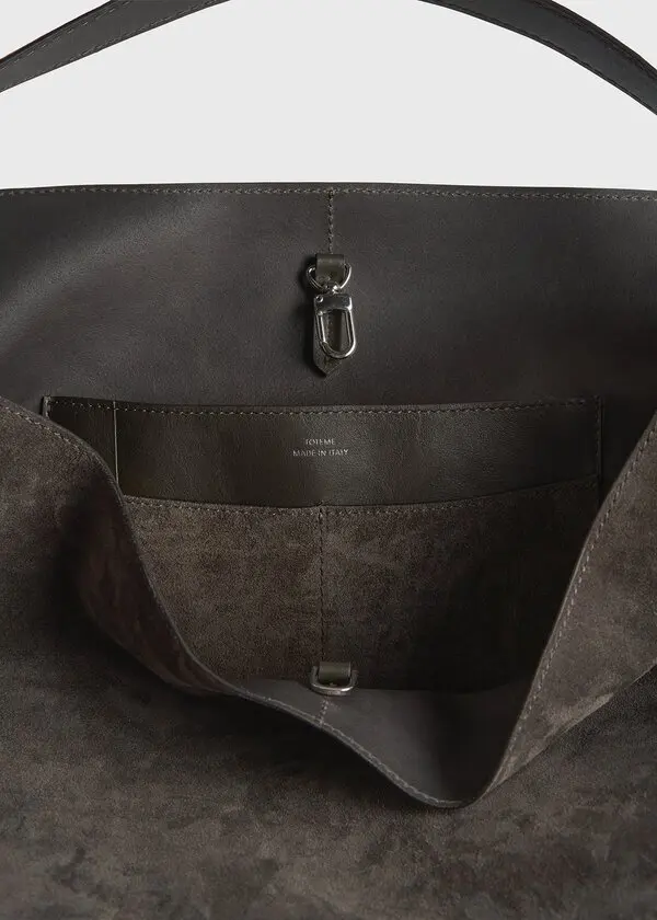 TOTEME Belted Suede Tote