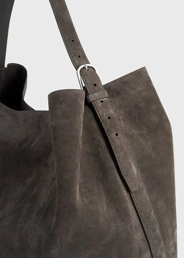 TOTEME Belted Suede Tote