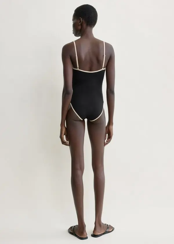 TOTEME Stripe Edge Swimsuit