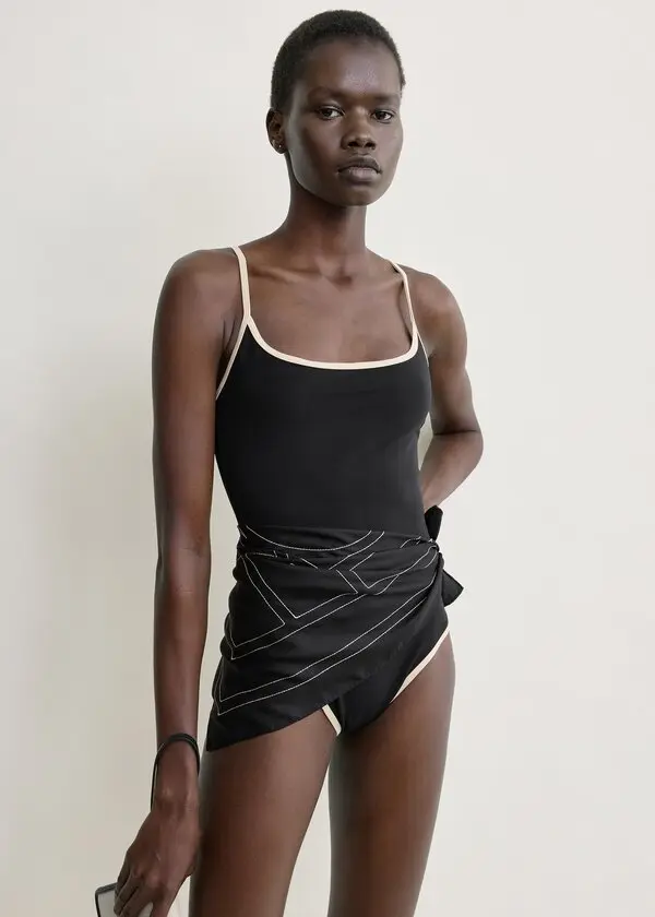 TOTEME Stripe Edge Swimsuit