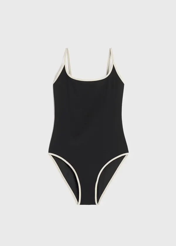 TOTEME Stripe Edge Swimsuit