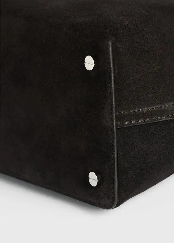 TOTEME T-lock Suede Top Handle