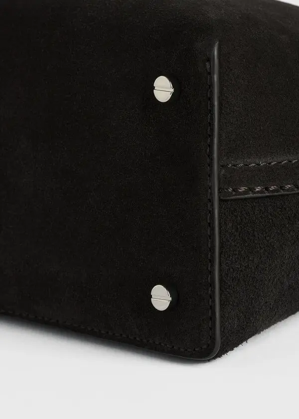 TOTEME T-lock Suede Clutch