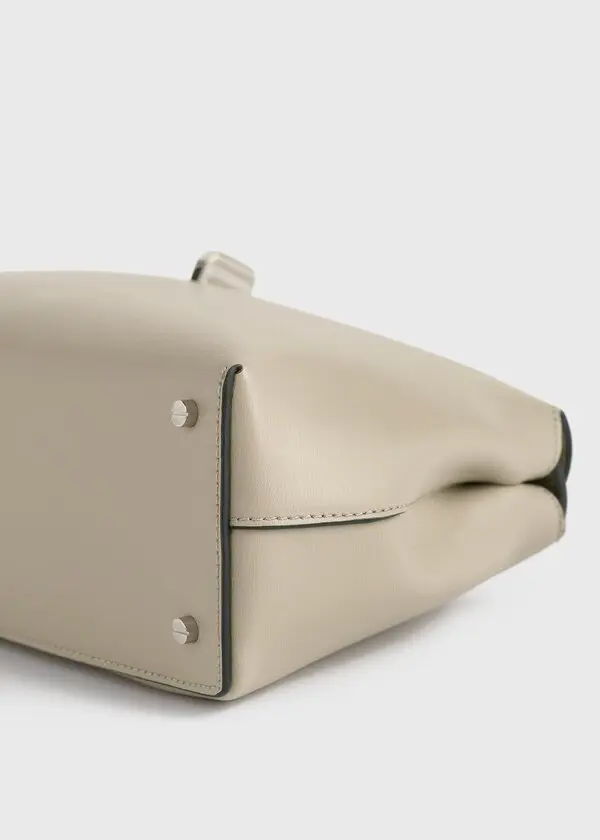 TOTEME T-lock Leather Clutch