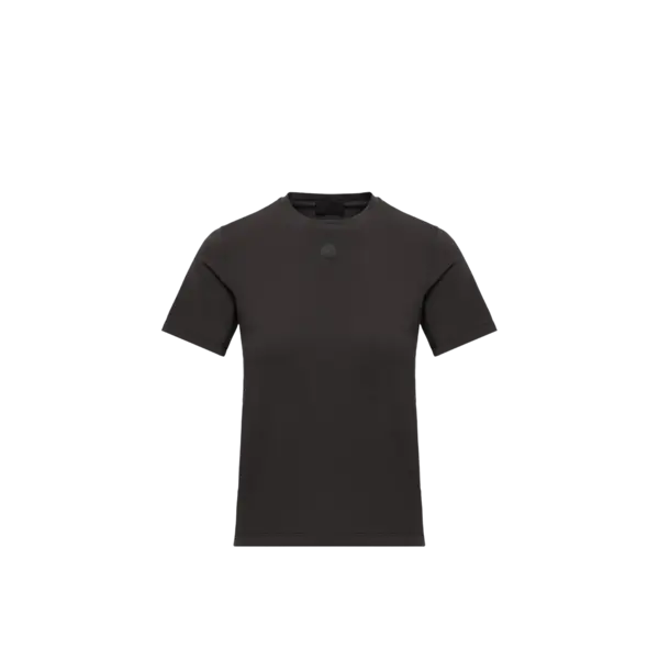 Moncler Logo Cotton Jersey T-shirt - Black