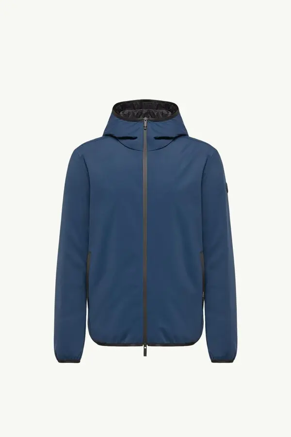 Moncler Ciampolin Hooded Down Jacket - Blue