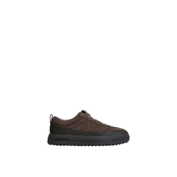 Moncler Altive Nubuck & Suede Sneakers - Brown