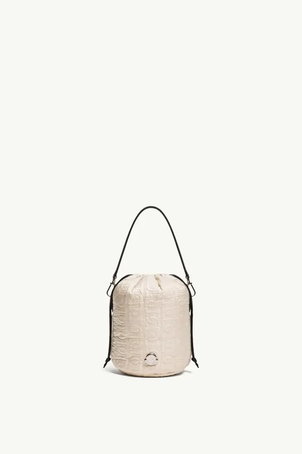 Moncler Caradoc Down-filled Quilted Nylon Bucket Bag - Beige