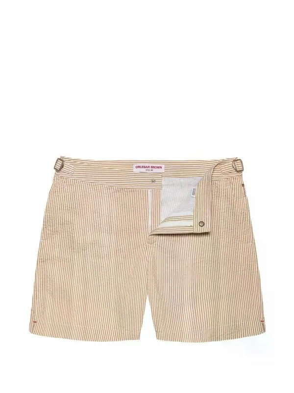 Orlebar Brown Bulldog Seersucker Swim Shorts - Neutrals