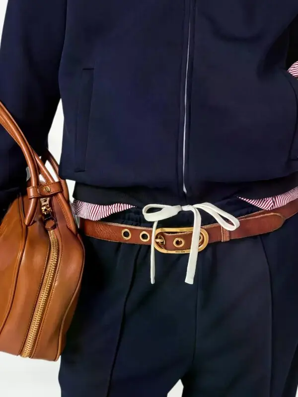 Miu Miu Logo Detail Zip-fastening Sweatshirt