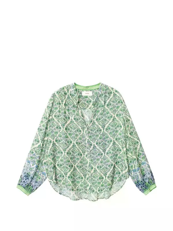 Xirena Faye Damask Print Shirt