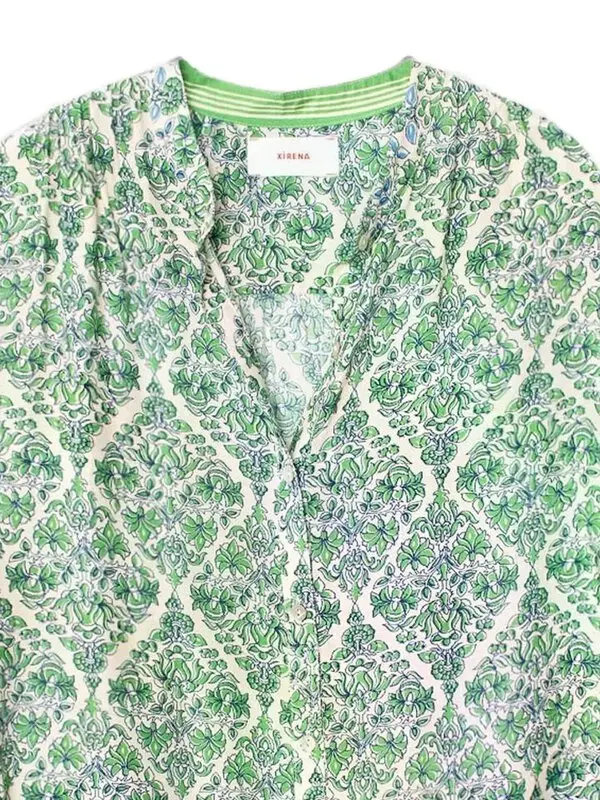 Xirena Faye Damask Print Shirt