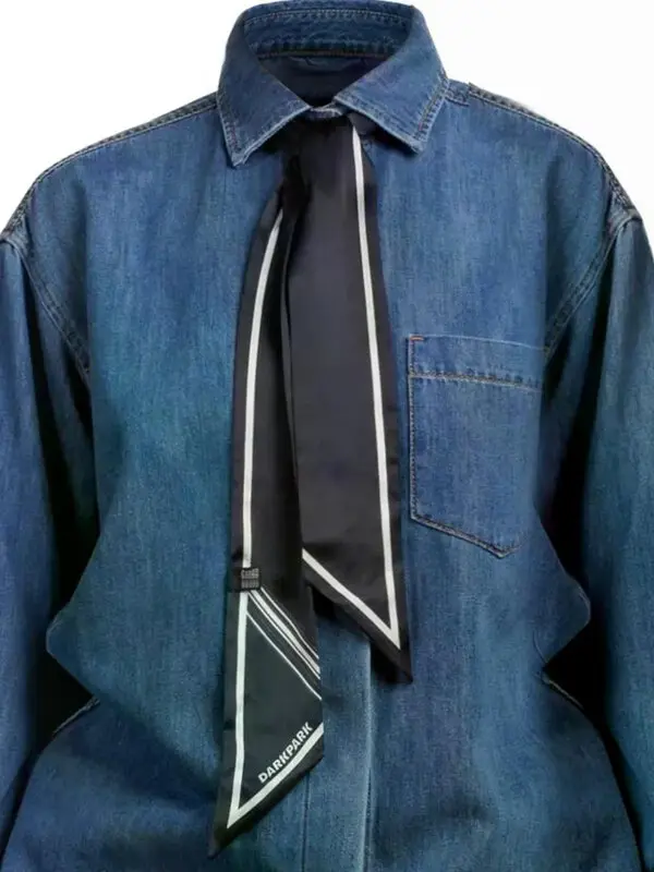 DARKPARK Anne Denim Shirt With Scarf Detail