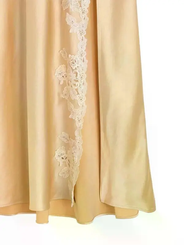 BY MALENE BIRGER Erika Lace-trim Skirt - Neutrals
