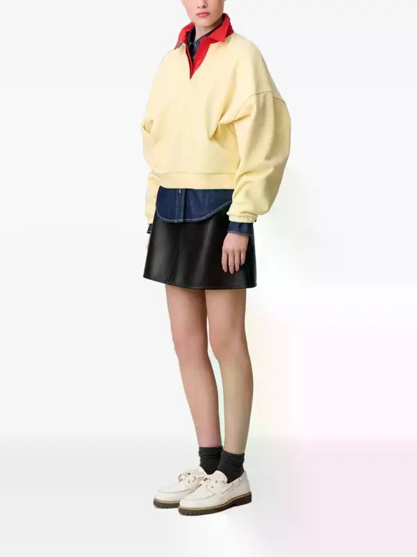 Claudie Pierlot Logo-embroidered Cotton Polo Top