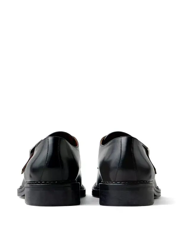 Versace Primo Leather Monk Straps
