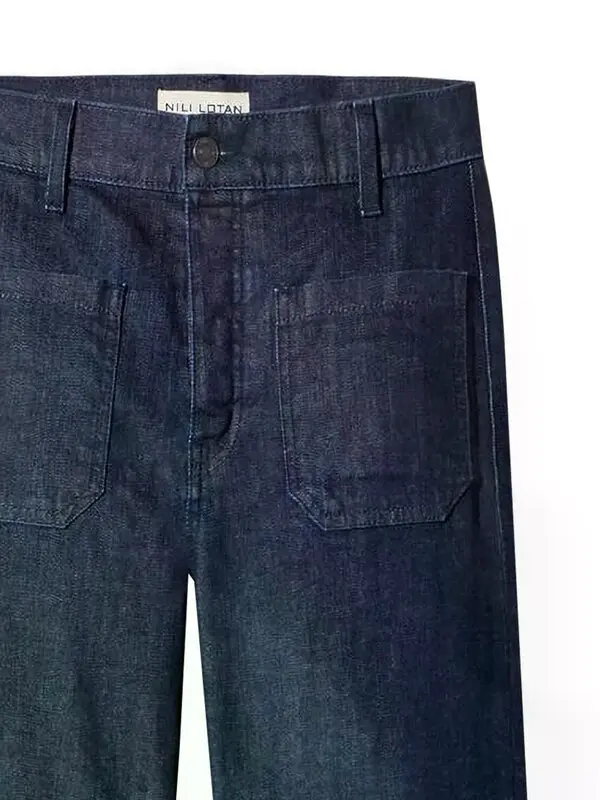 NILI LOTAN Florence Patch-pocket Jeans