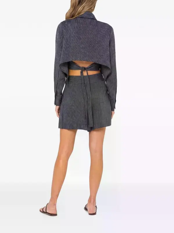 JBQ Striped Open-back Shirt