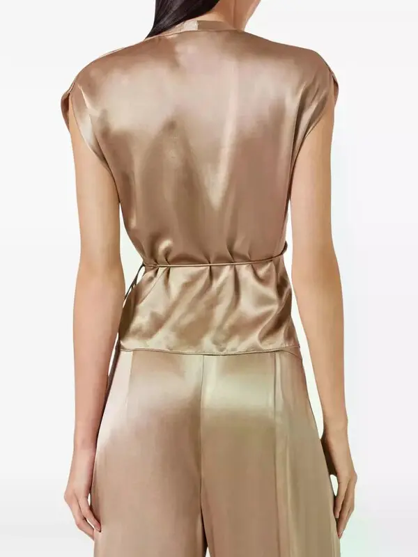 THE SEI Sleeveless Wrap Top