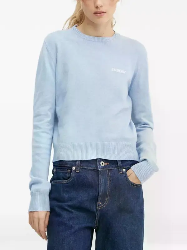 2ND DAY Embroidered Crew Neck Sweater