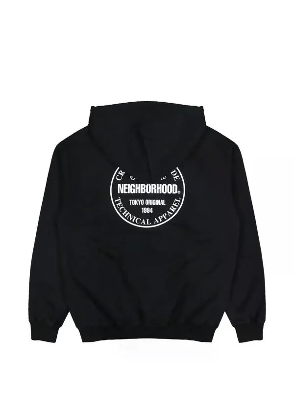 NEIGHBORHOOD Logo Print Drawstring Hoodie