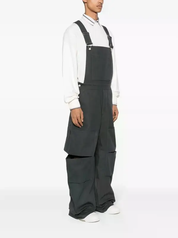 Gucci Logo-appliqué Cotton Dungarees