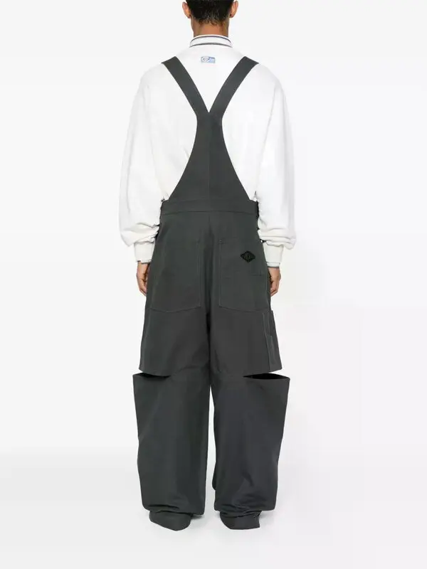 Gucci Logo-appliqué Cotton Dungarees