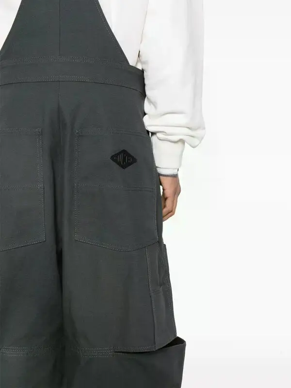 Gucci Logo-appliqué Cotton Dungarees