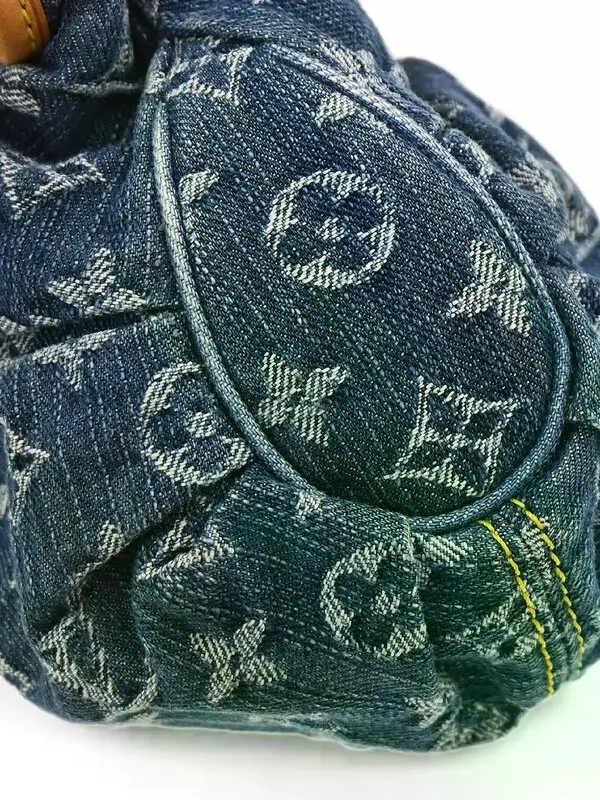 LOUIS VUITTON Monogram Denim Pleaty Handbag