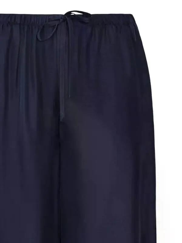 PATRICK ASSARAF Silk Drawstring Palazzo Pants