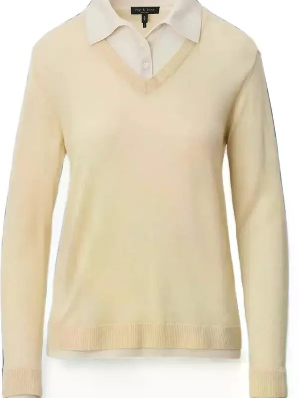 Rag & Bone Anne Layered-effect Sweater - Neutrals