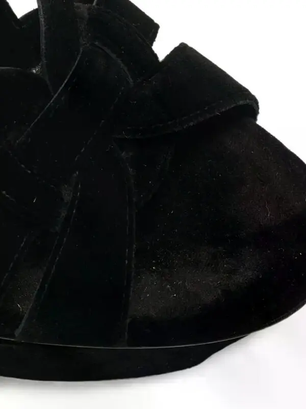 Saint Laurent Tribute Platform Sandals - Black