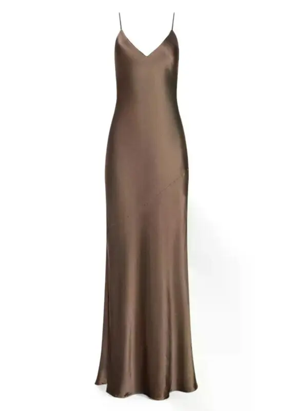 L'Agence Serita Maxi Dress - Brown