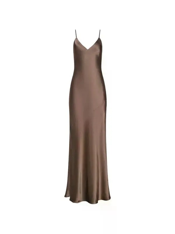 L'Agence Serita Maxi Dress - Brown