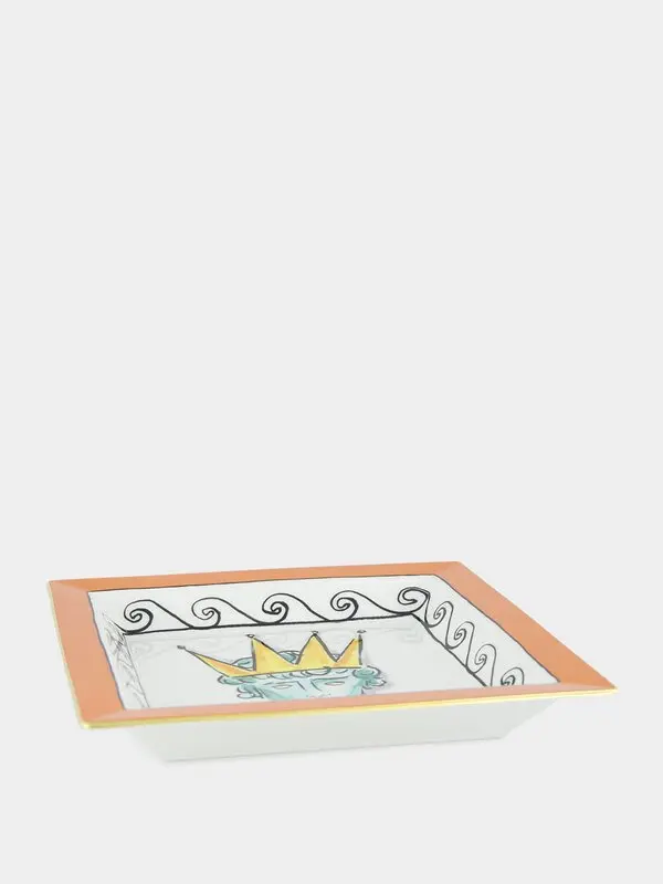GINORI 1735 Il Viaggio Di Nettuno Large Square Change Tray