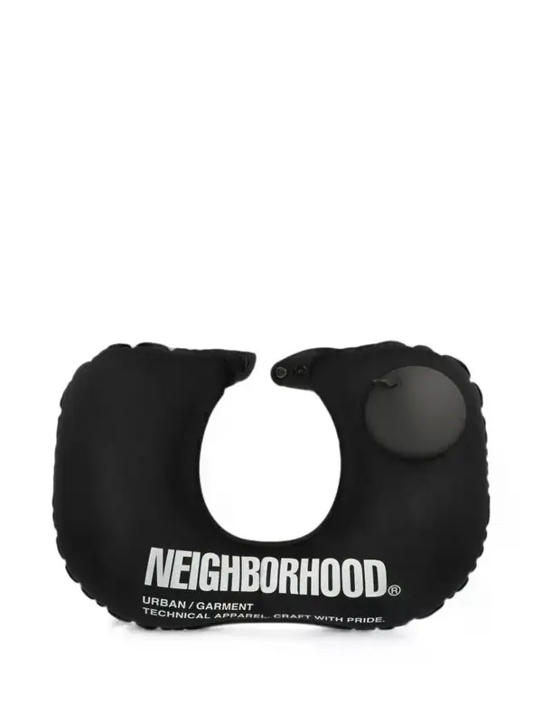 NEIGHBORHOOD Logo-print Inflatable Neck Pillow - Black