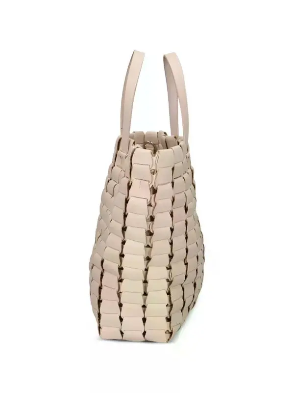 Dragon Diffusion Woven Leather Tote Bag